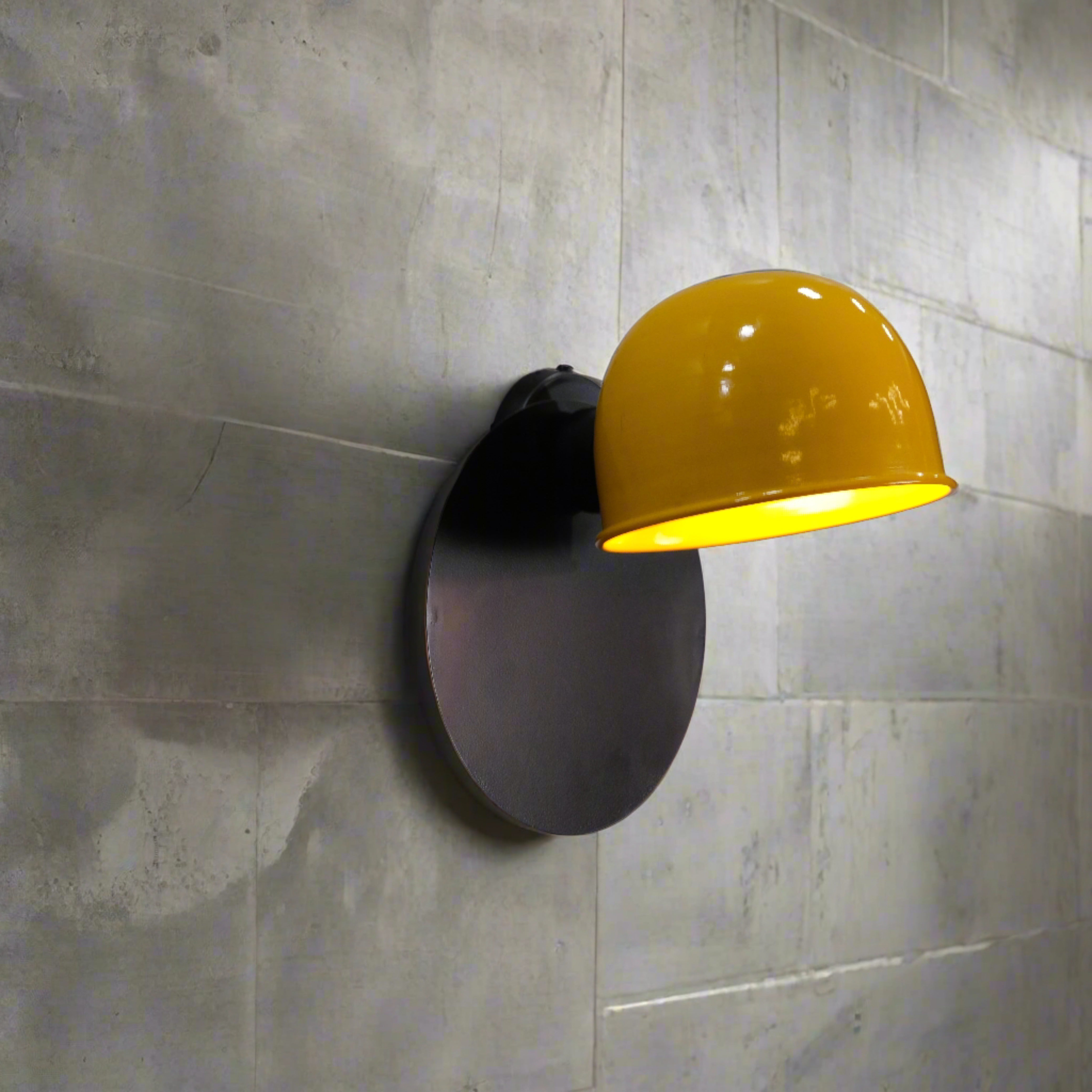 Buy Modern Industrial Wall Light – The Black Steel