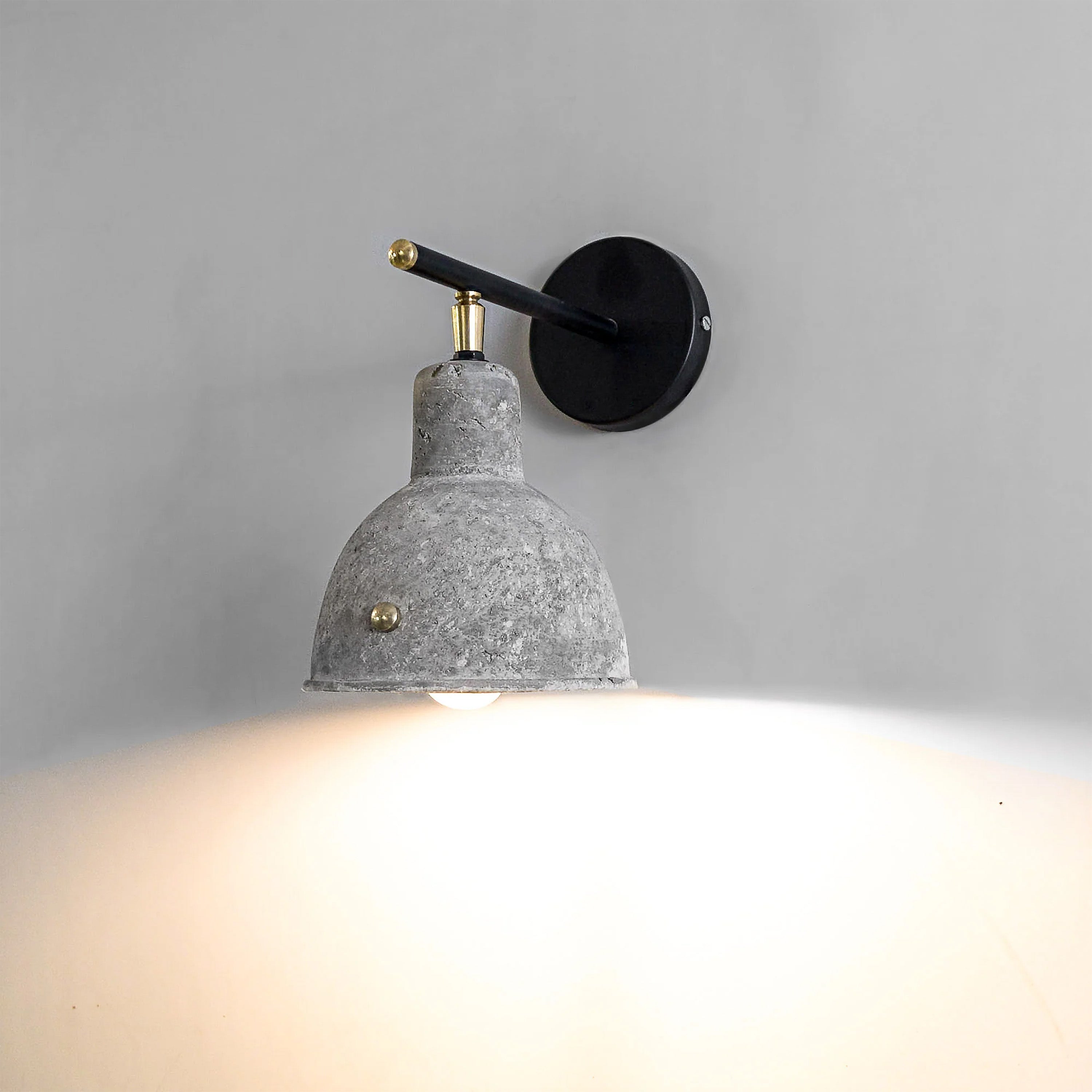 Concrete Wall Light – The Black Steel