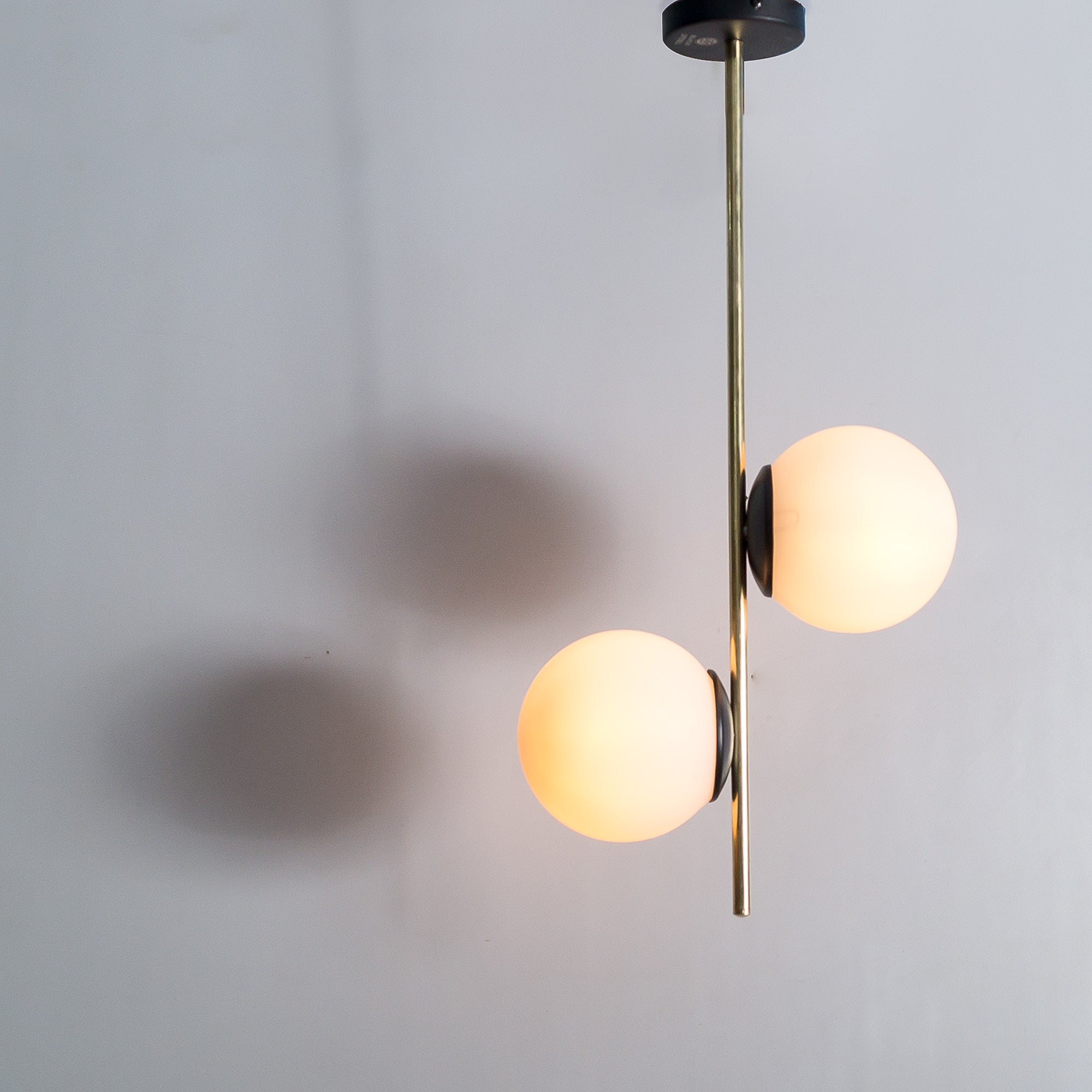 Brass Gold Pendant Light | Clear Gold Hanging Lamp – The Black Steel