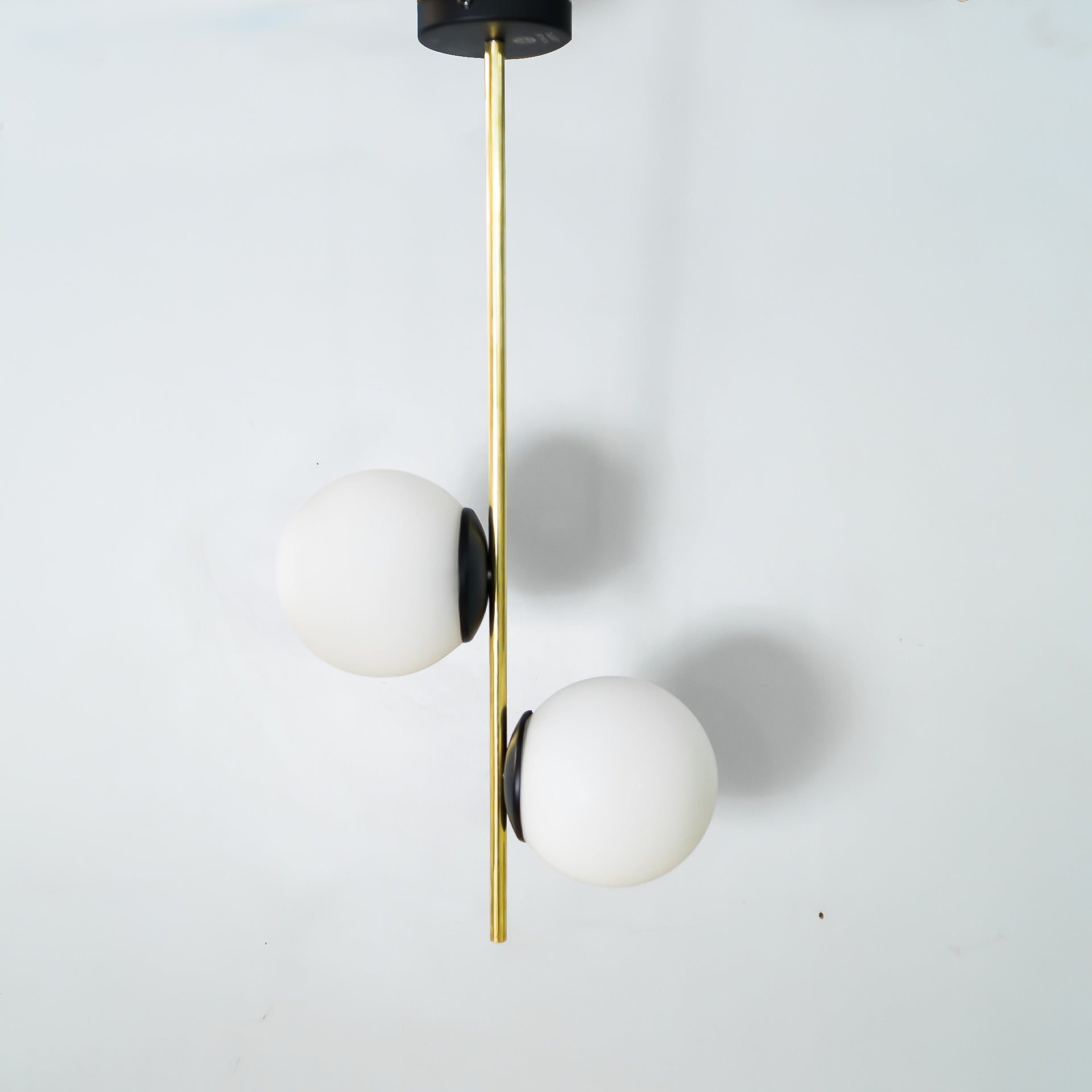 Brass Gold Pendant Light | Clear Gold Hanging Lamp – The Black Steel