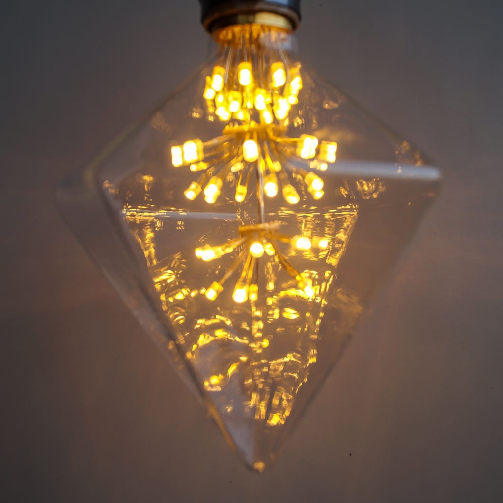 D120 Diamond Shape LED Starry Light Filament Bulb – The Black Steel