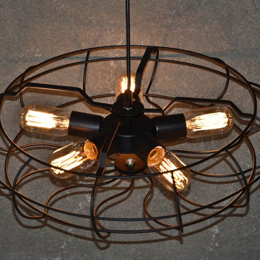 Flywheel Industrial Dining Lights Online | Pair of Pendant Lamps – The ...