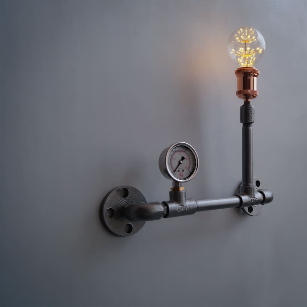 Edison Pipe Lamp | Decorative Industrial Style Pipe Modern Lighting ...
