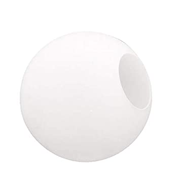 White Frosted Glass Globe Ball for Lamp – The Black Steel