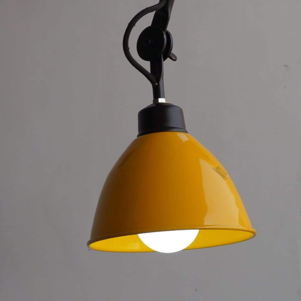 Shop Yellow Wall Lamp Industrial | Swing-Arm Wall Mounted Light Online ...